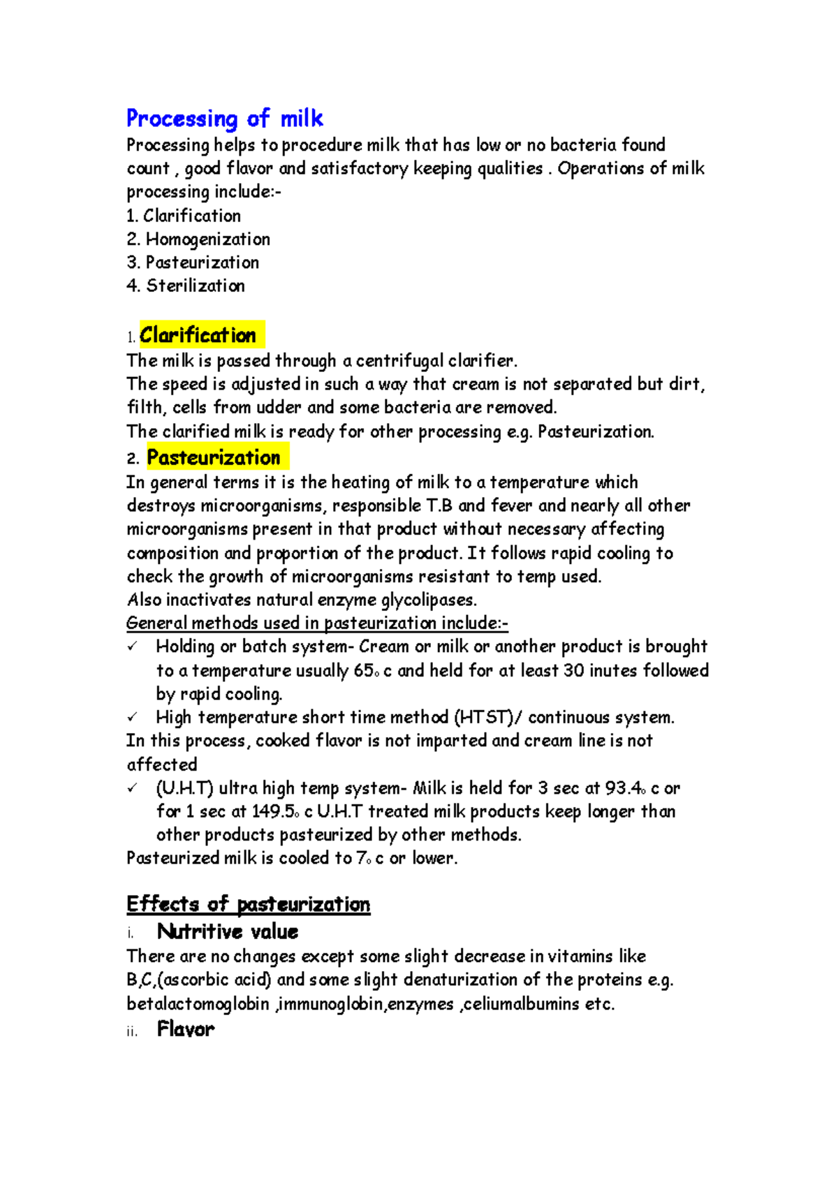 Milk Processing Techniques: Clarification, Pasteurization, and More ...