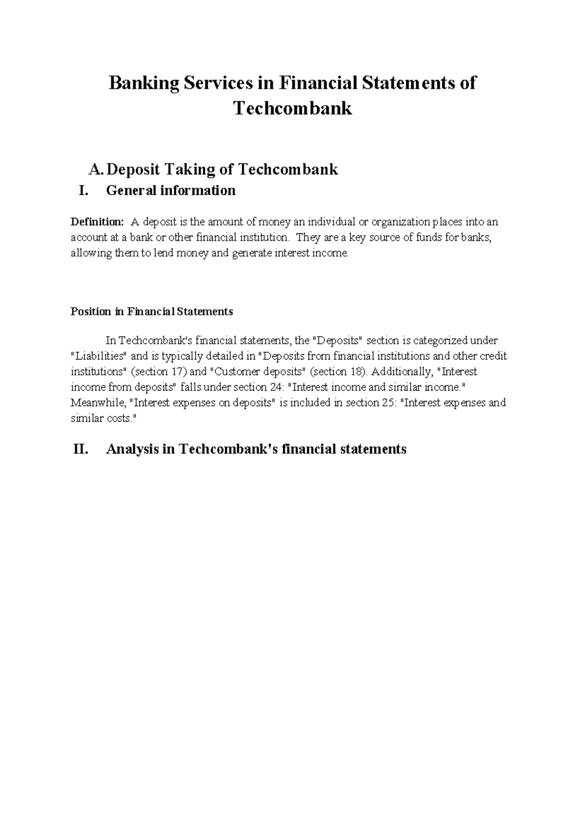 NHTM-Group-2: Analysis of Banking Services in Techcombank Financial ...