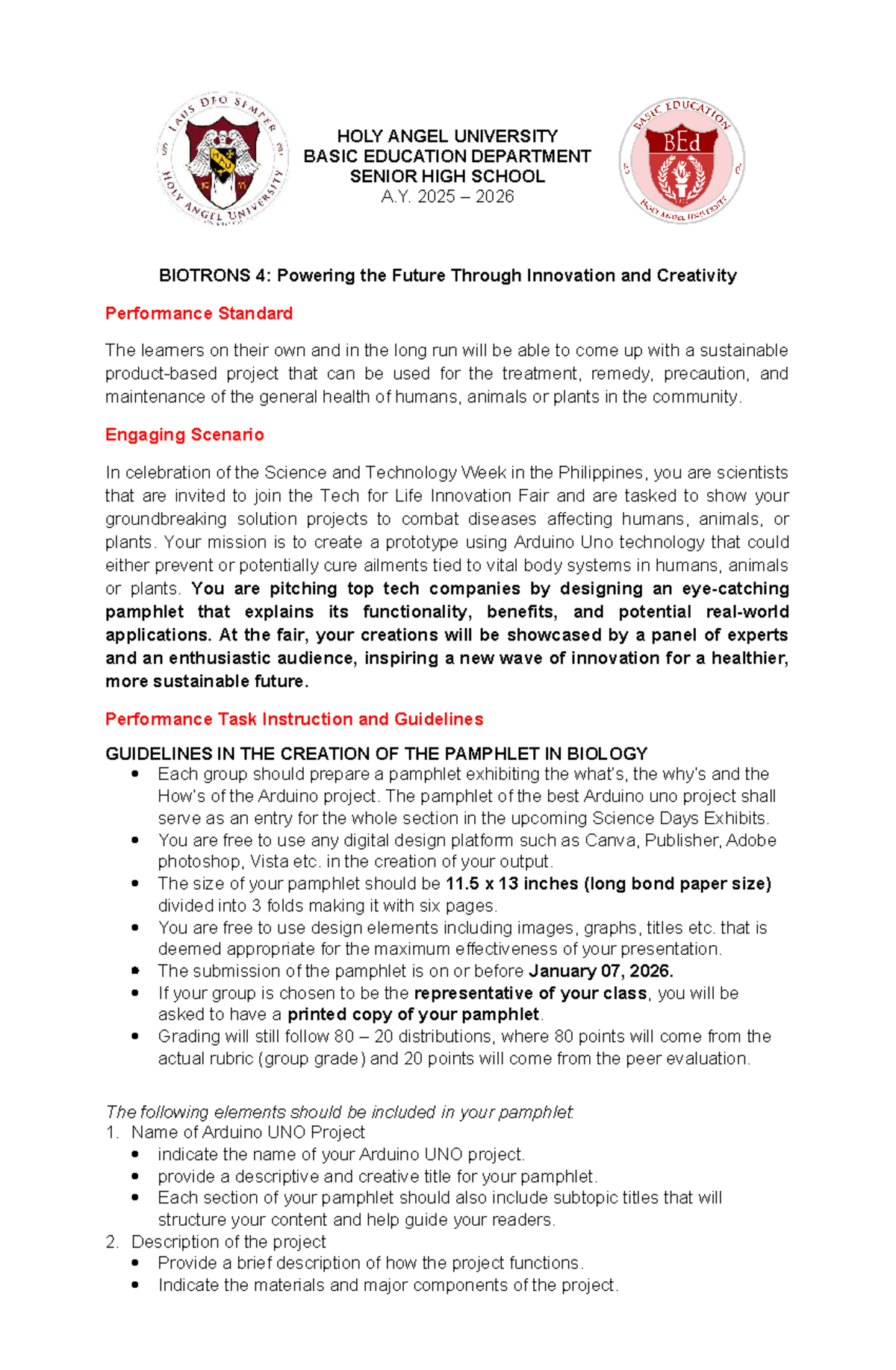Biotrons 4: Innovative Arduino Projects for Health - Genbio 2 SY2526 ...
