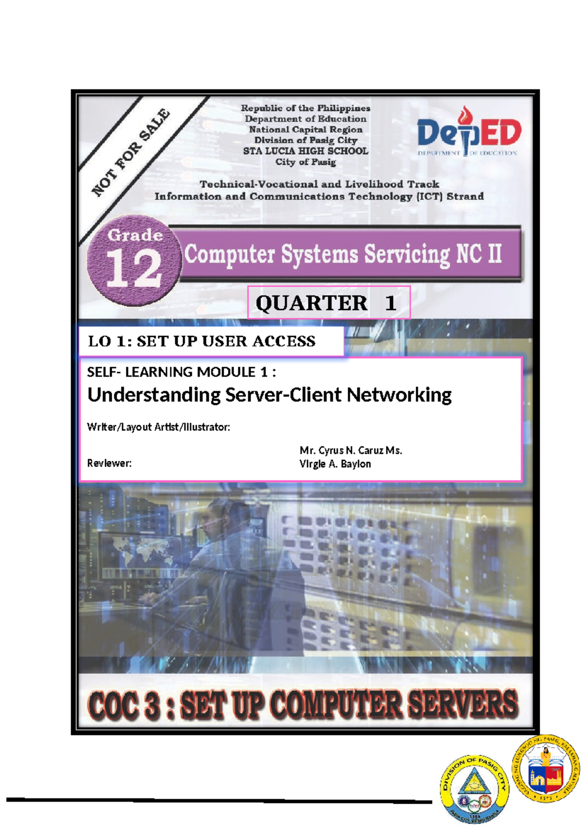 TVL - CSS 12 - Q1 - M1 - User Access in Server-Client Networking - Studocu