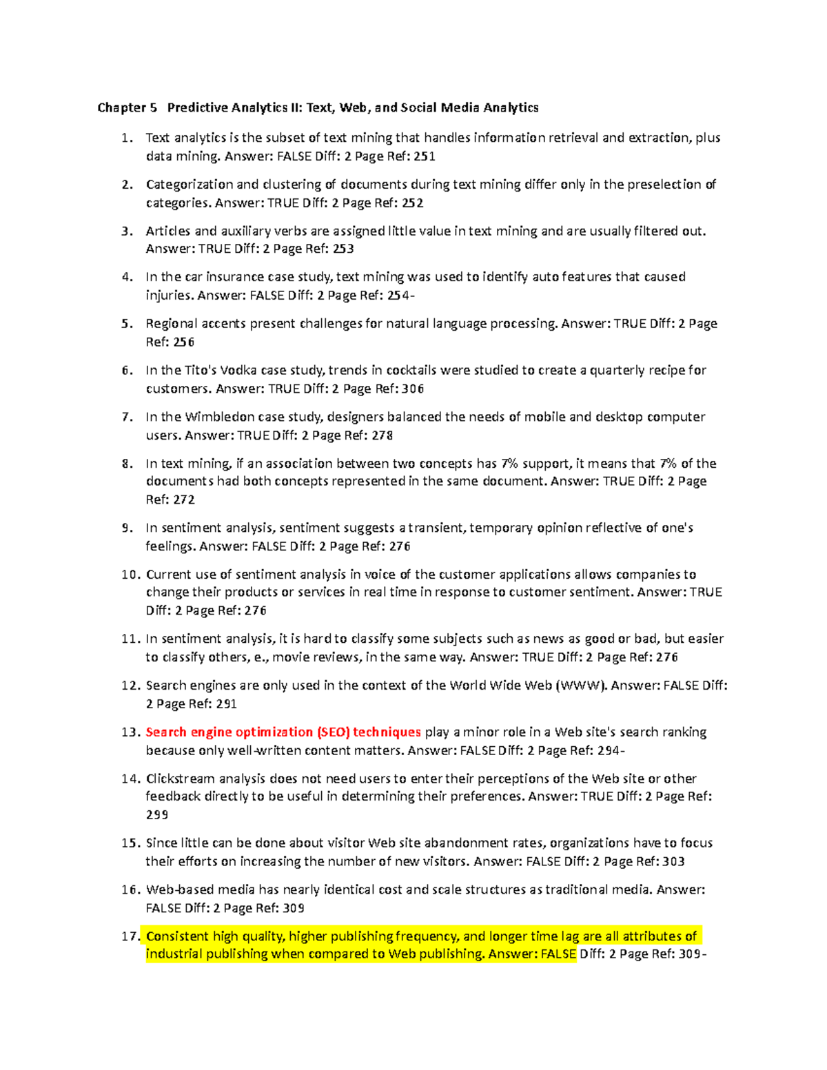 Study Guide CH5 - Key Insights for Quiz & Final Exam Prep - Studocu