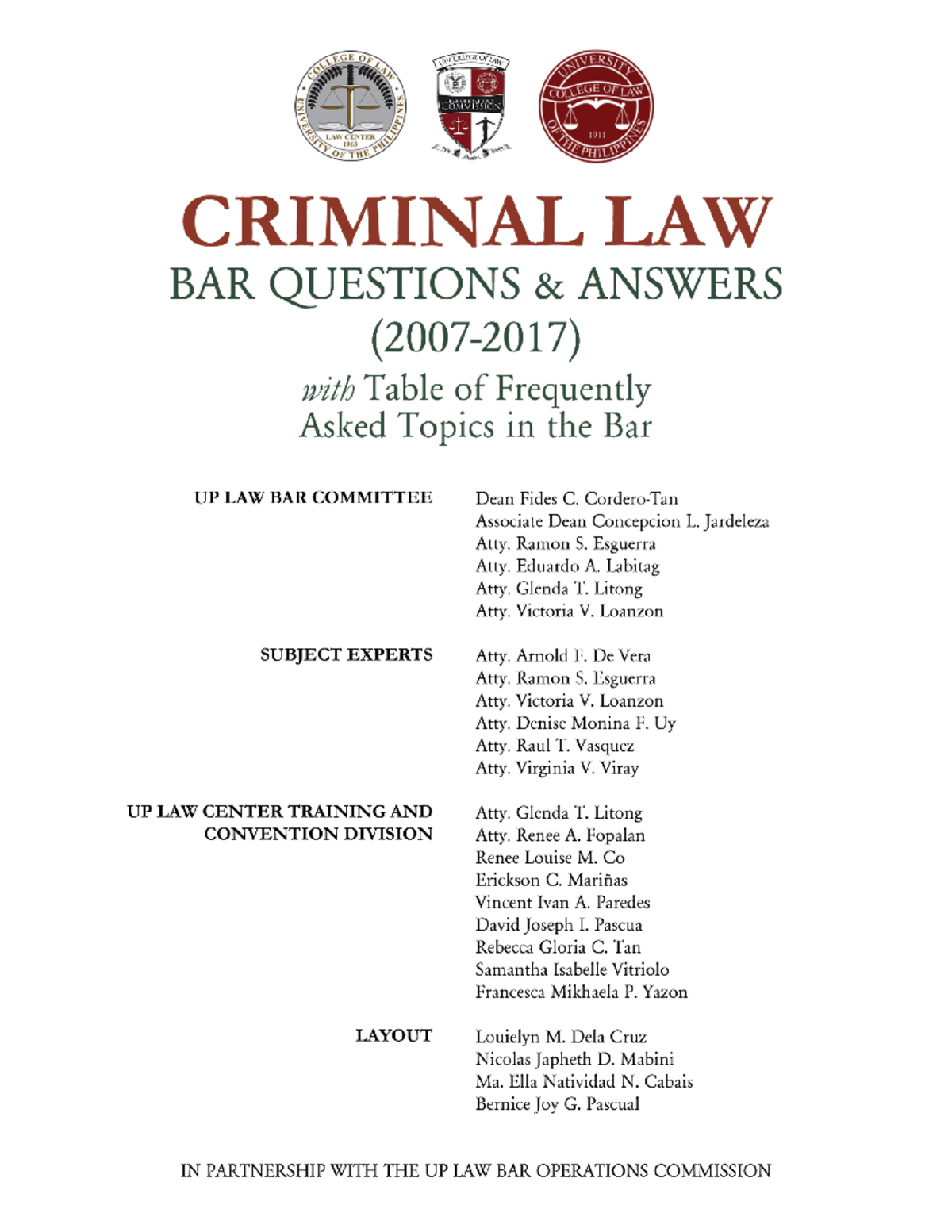 Criminal Law Bar Exam Q As Child Protection Revised Penal Code Studocu