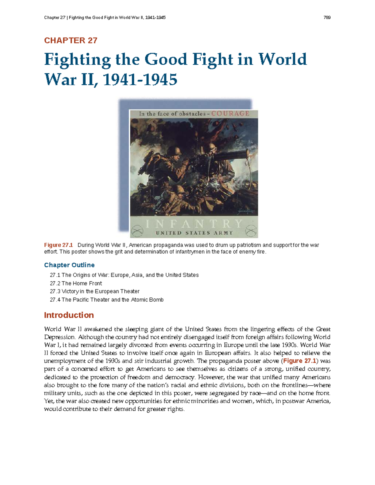 Chapter 27 Notes: Fighting the Good Fight in WWII (1941-1945) - Studocu