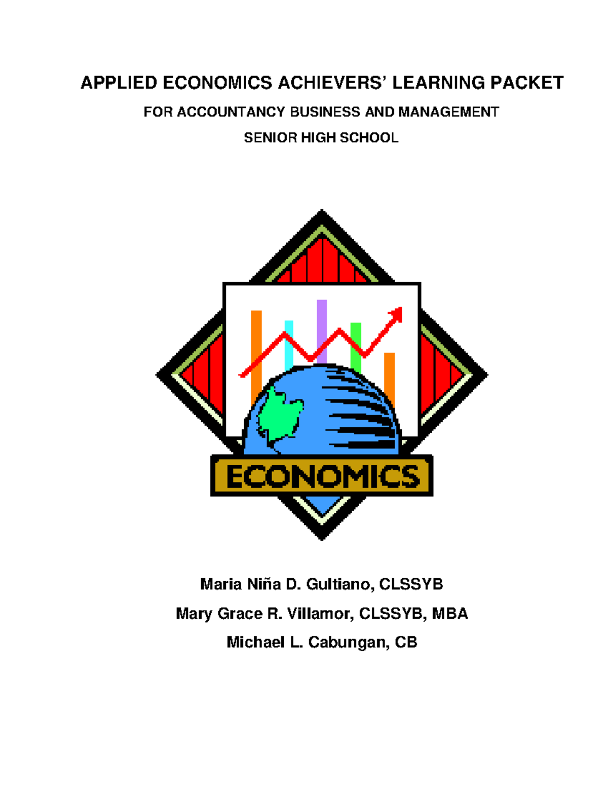 Applied Economics E-BOOK: Achievers’ Learning Packet for ABM SHS - Studocu