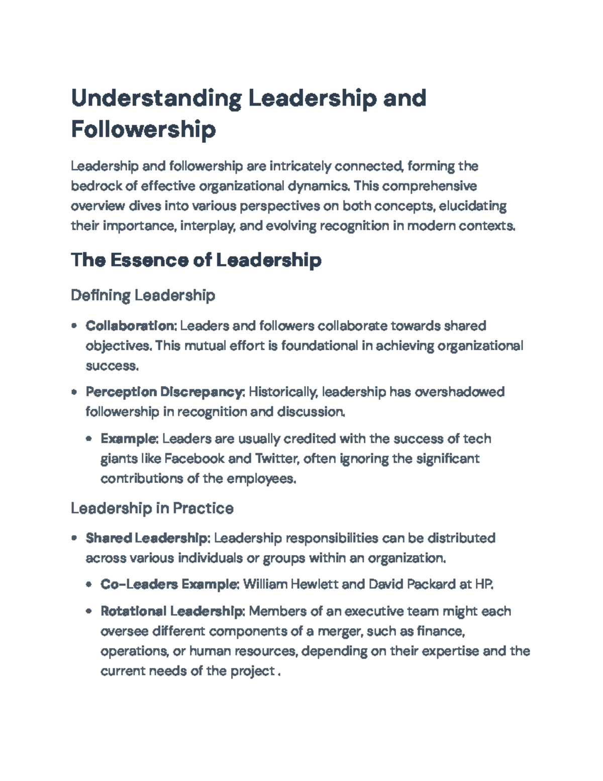 Exploring Leadership and Followership Dynamics: An In-Depth Overview ...