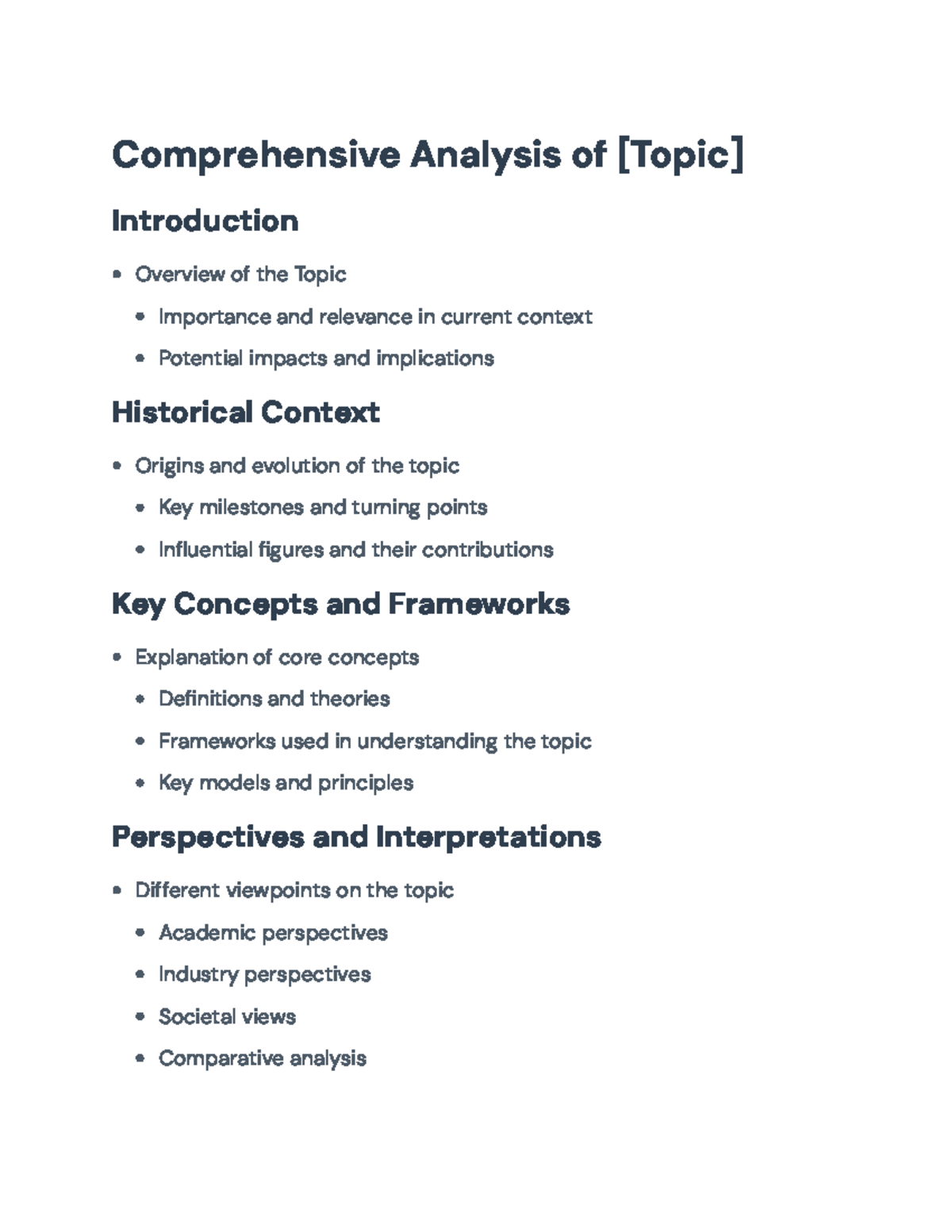 Comprehensive Analysis of [Topic]: Key Concepts, Trends, and Impacts ...