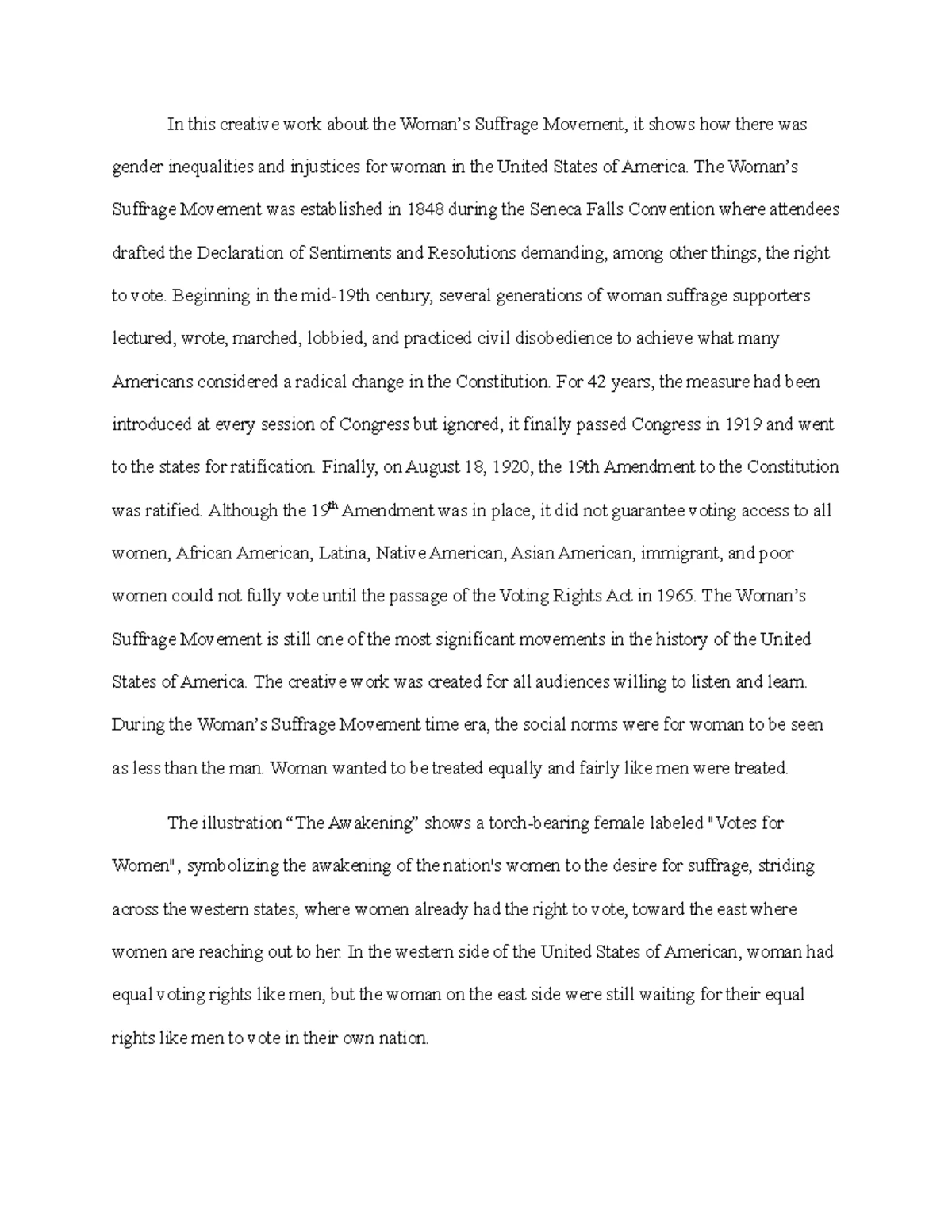 3-2 Journal: The Evolution of Women's Suffrage Culture - Studocu