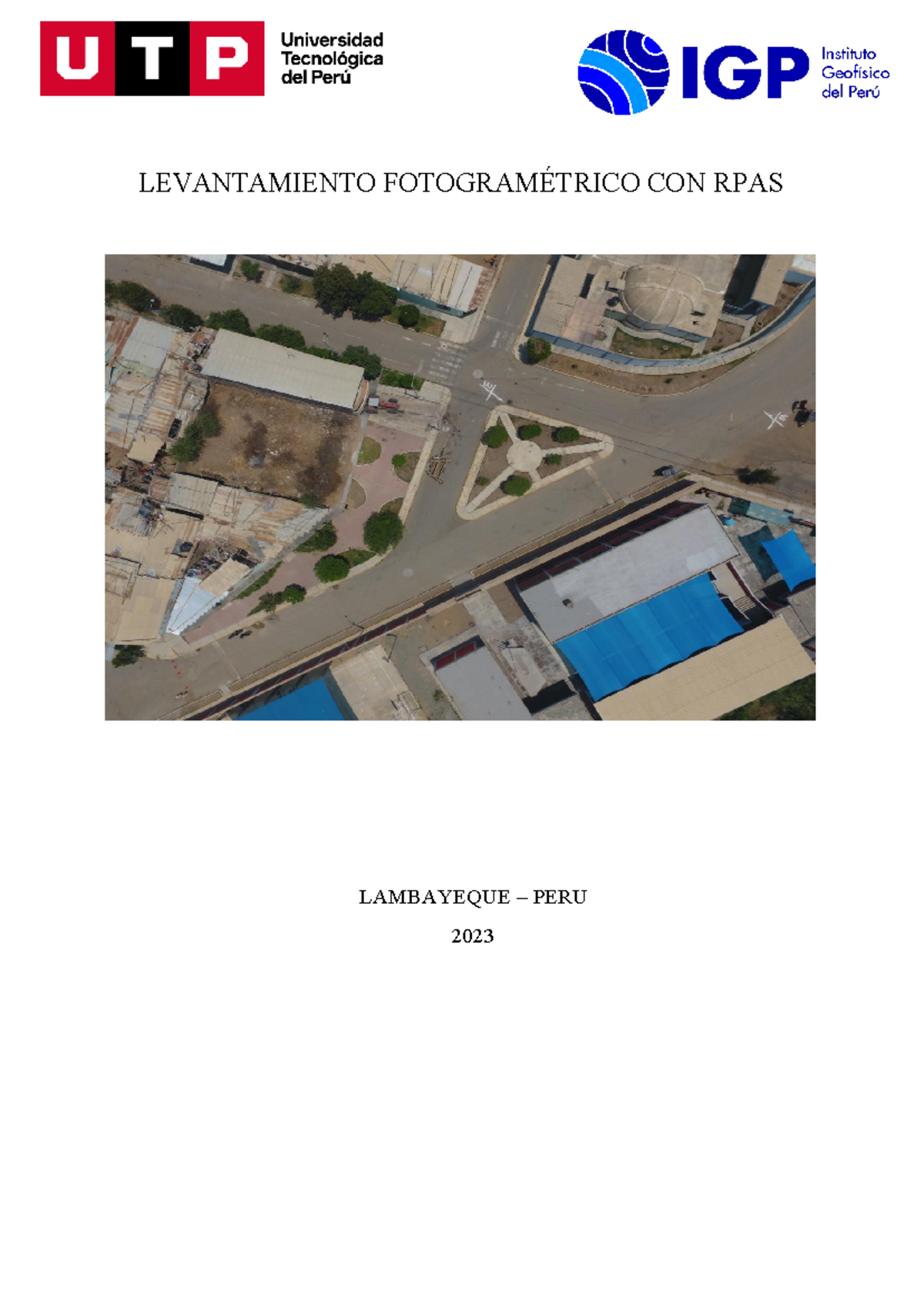 Levantamiento Fotogramétrico Aéreo con Drones - LAB 03 RPA1 - Studocu