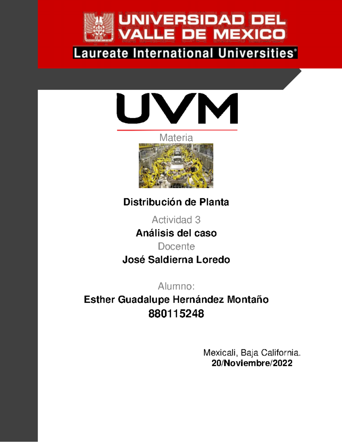 3 EGHM - Análisis de Caso: Distribución de Planta y Propuestas de ...