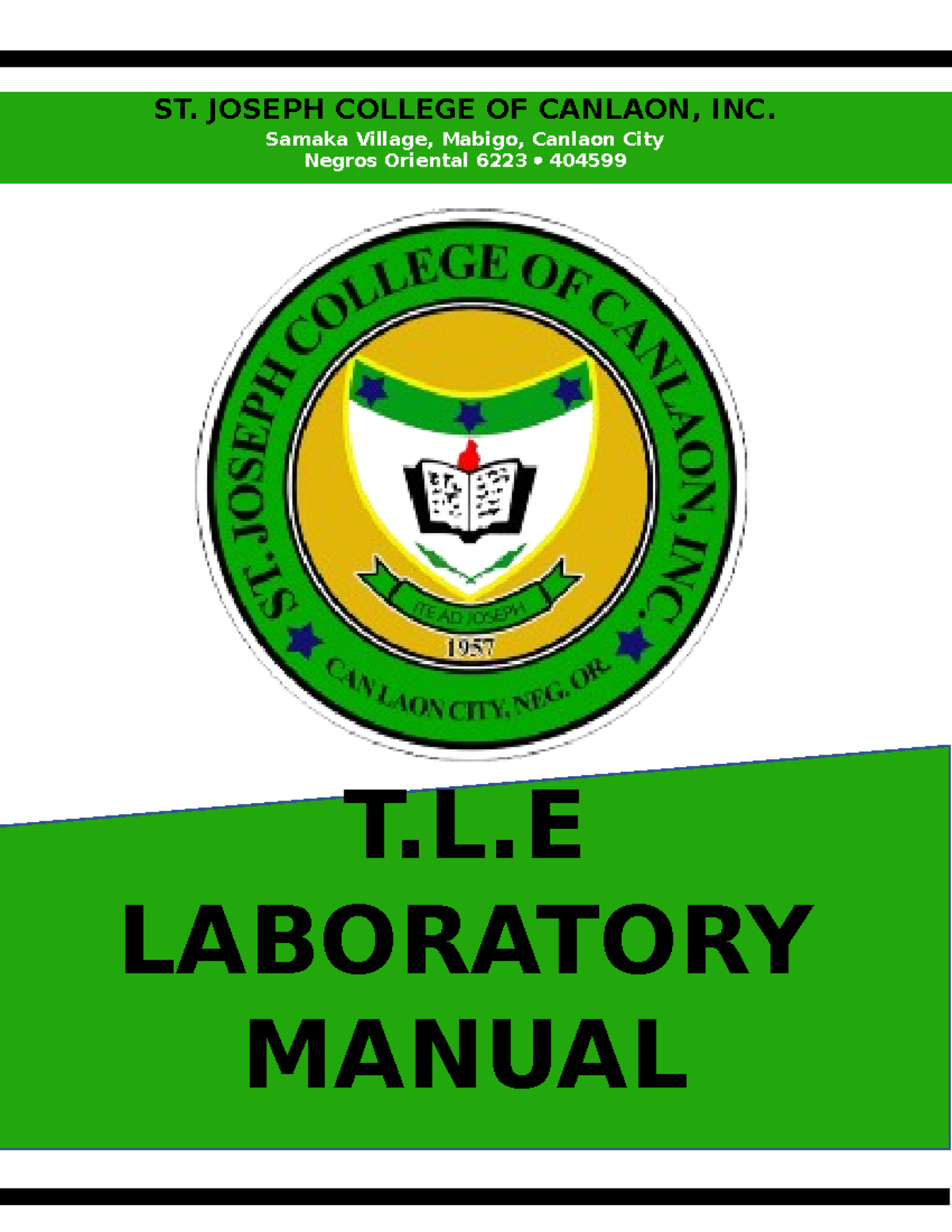500624100 Tle Laboratory Manual - INSPIRE INQUIRE INNOVATE T.L ...