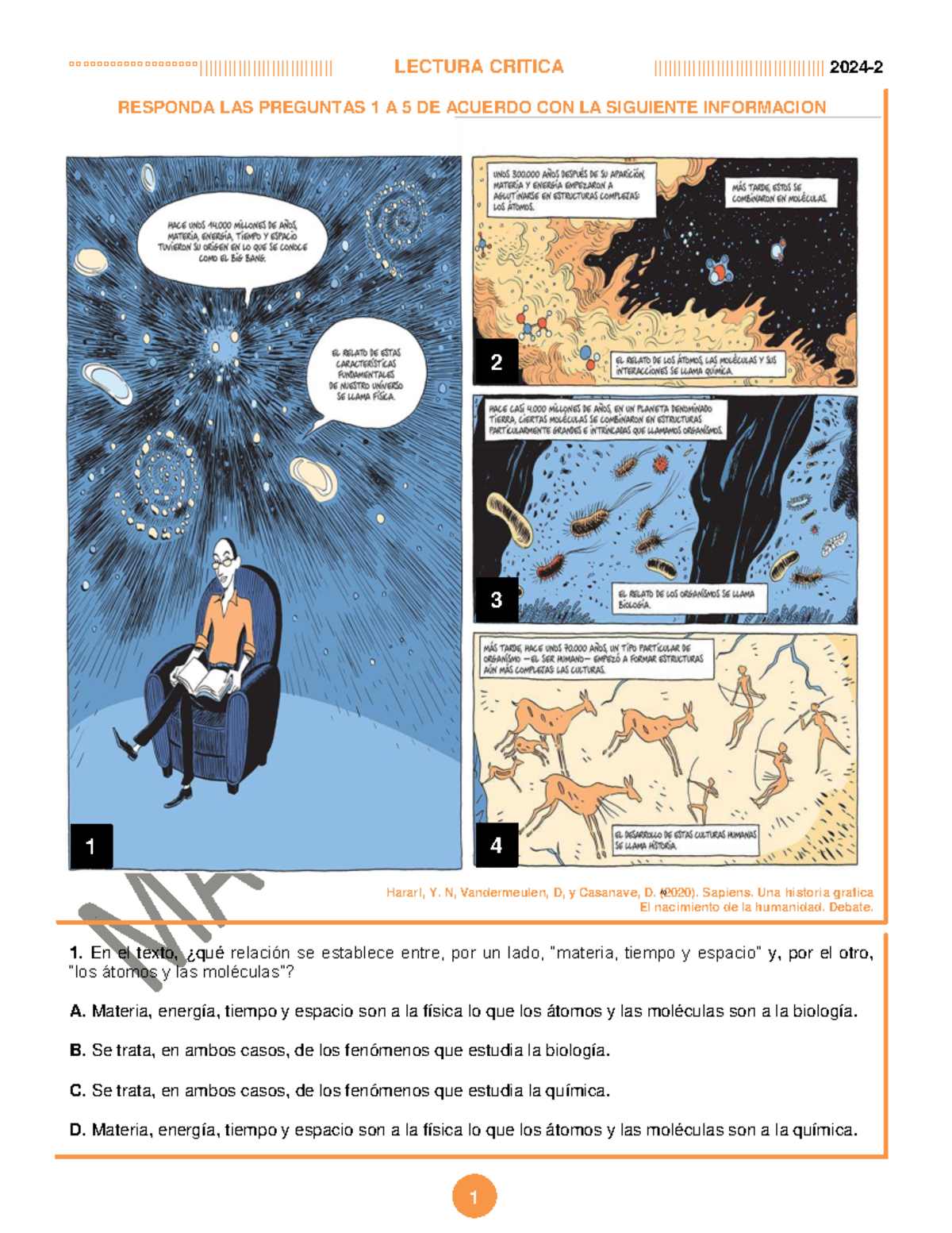LECTURA CRÍTICA: RESPONDER PREGUNTAS 1 A 5 - ICFES - Studocu