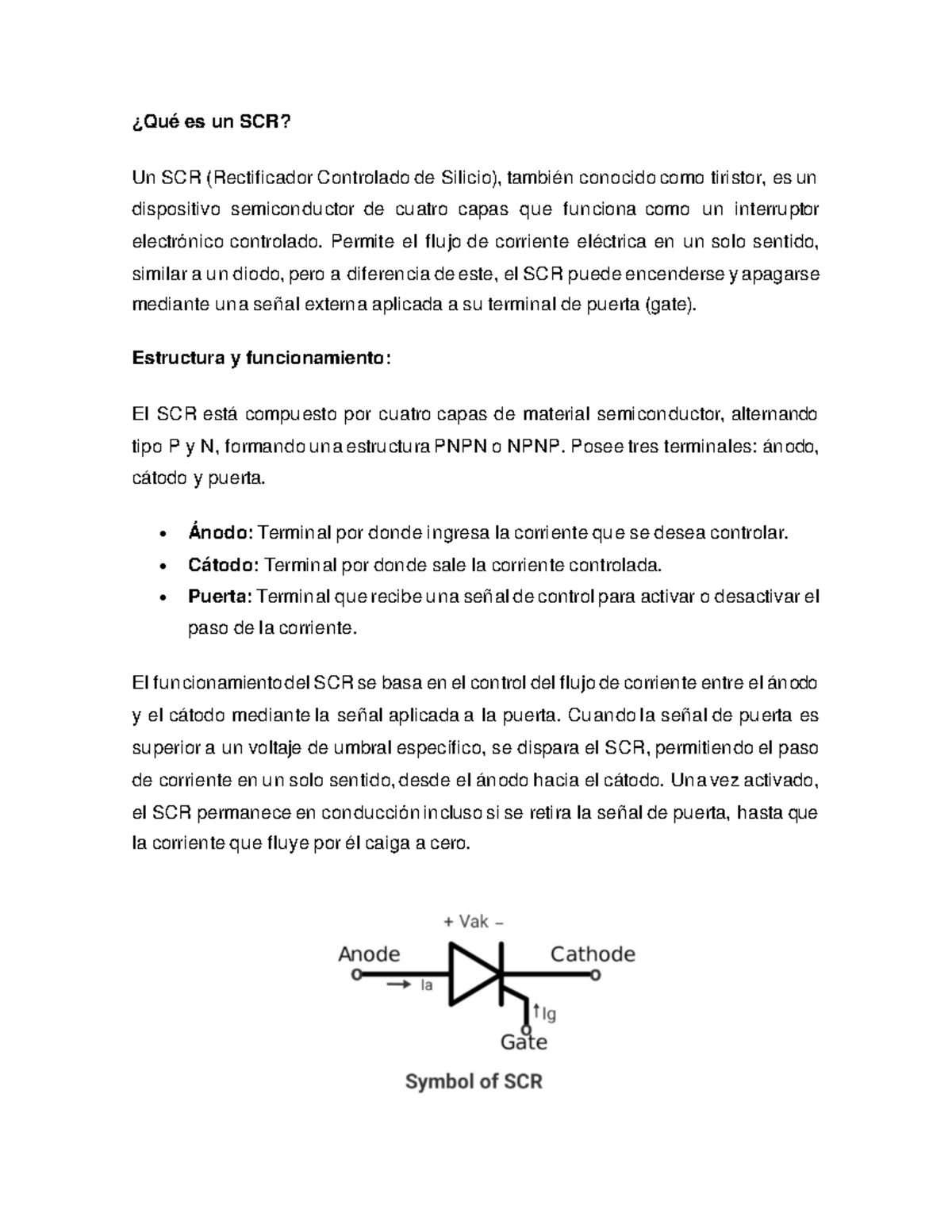 SCR Y TRIACs: Funcionamiento, Ventajas y Aplicaciones en Electrónica ...