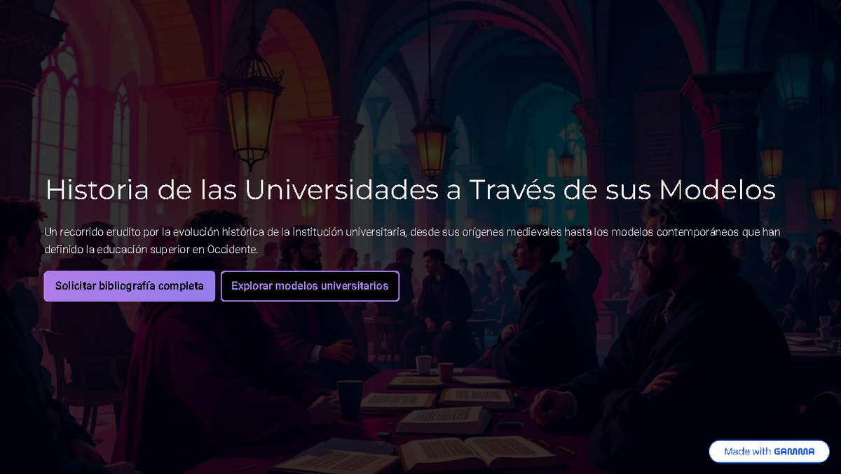 Historia de las Universidades: Evolución y Modelos (HIST 101) - Studocu