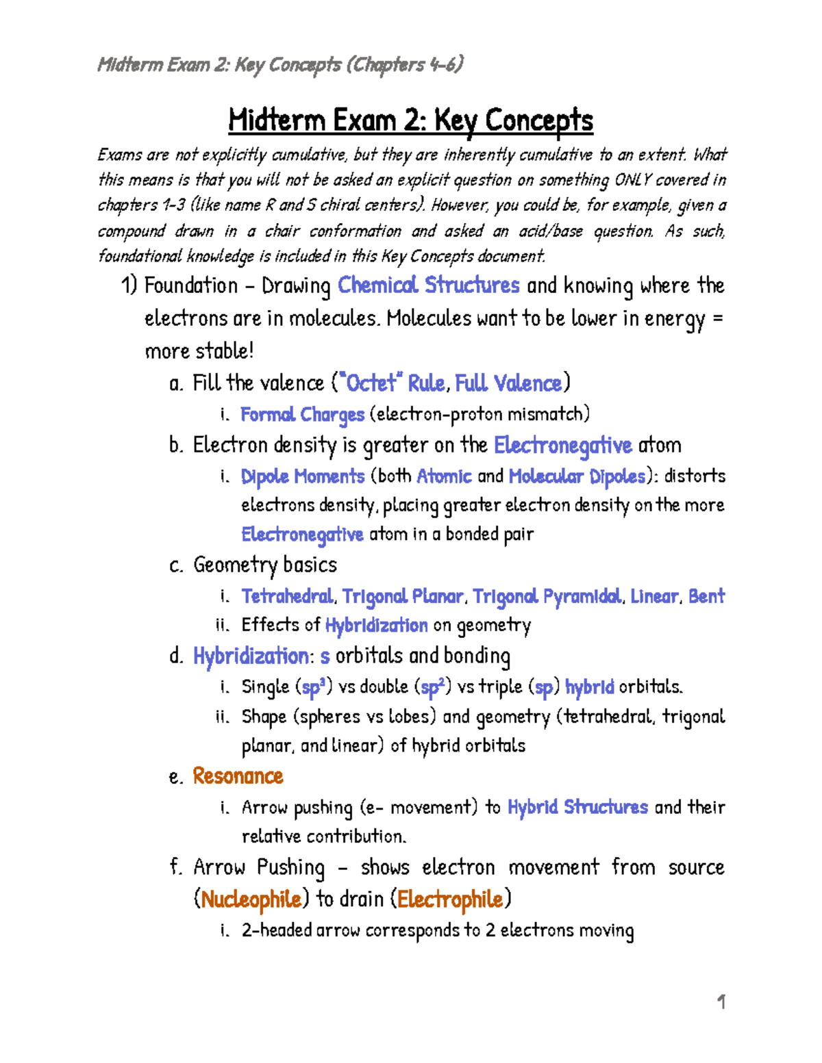Midterm Exam 2: Key Concepts Overview for Chapters 4-6 - Studocu