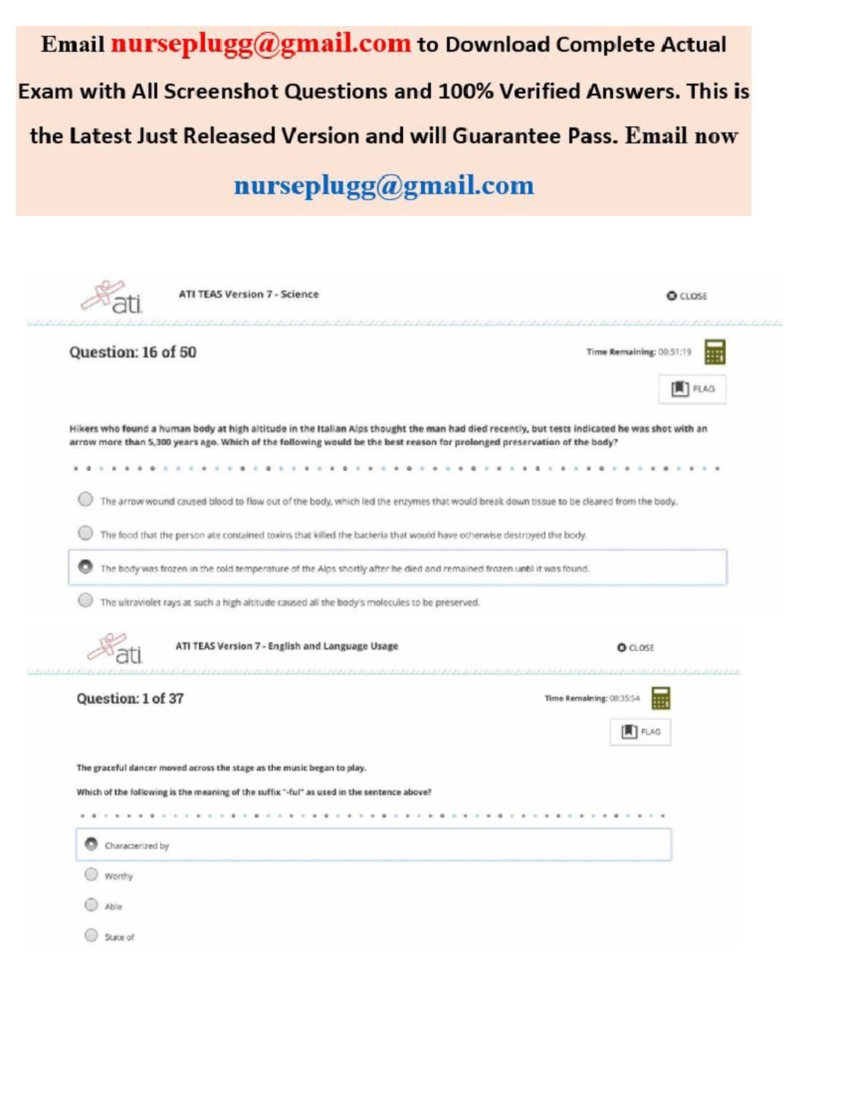 Pass ATI TEAS 7 Exam 2025: Complete Guide with Key Questions & Answers ...