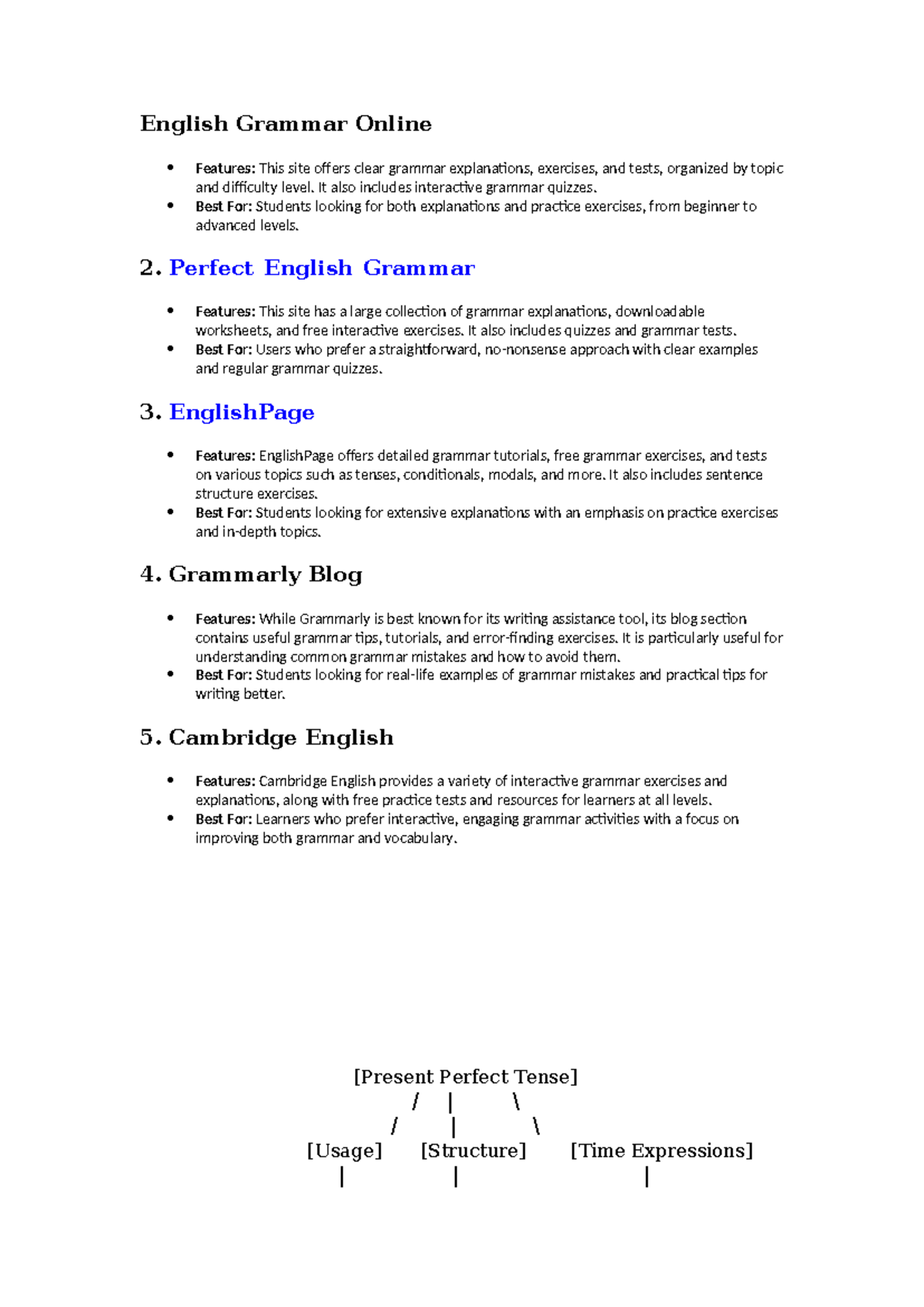 English Grammar Online - English Grammar Online Features: This site ...