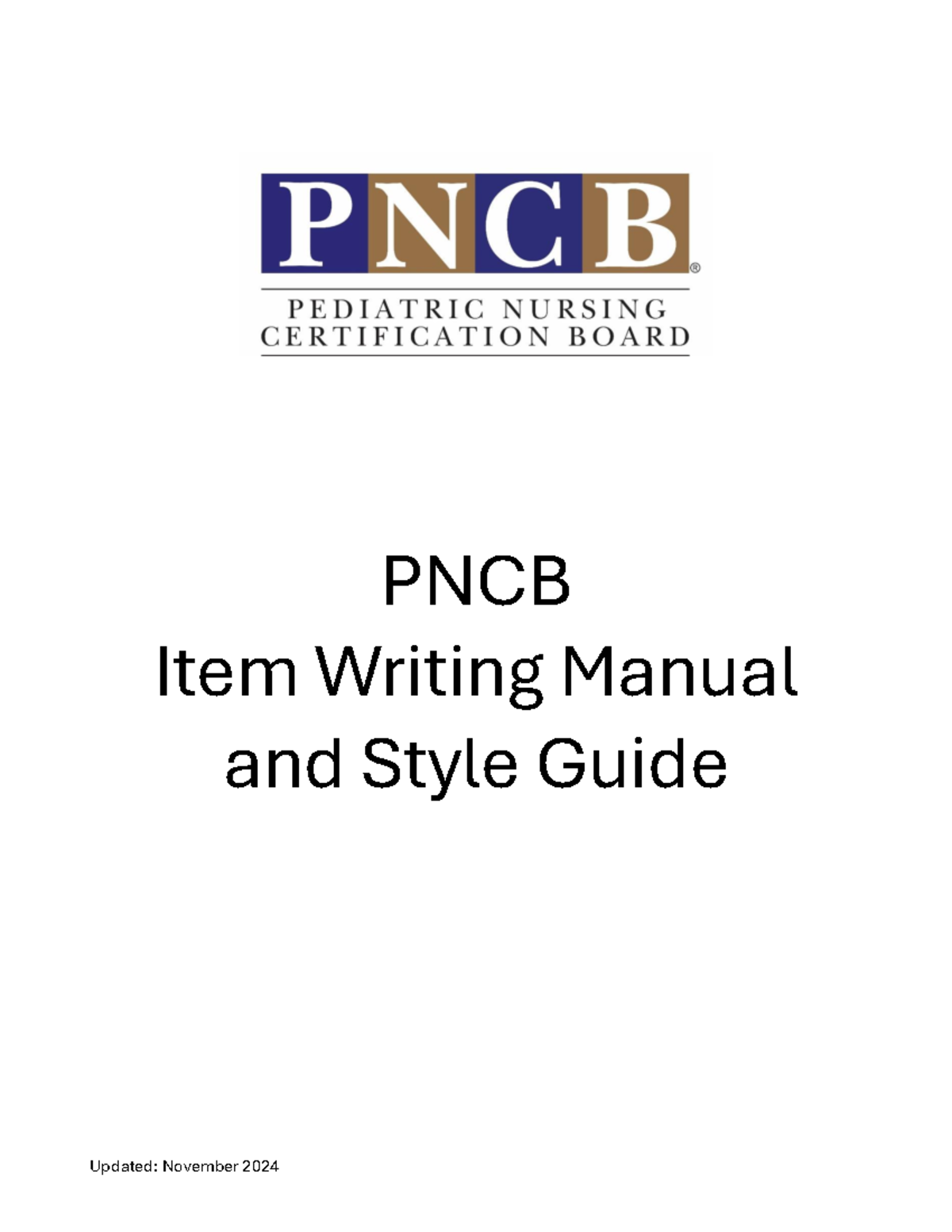 PNCB Item Writing Manual: Guidelines for Effective Exam Development ...