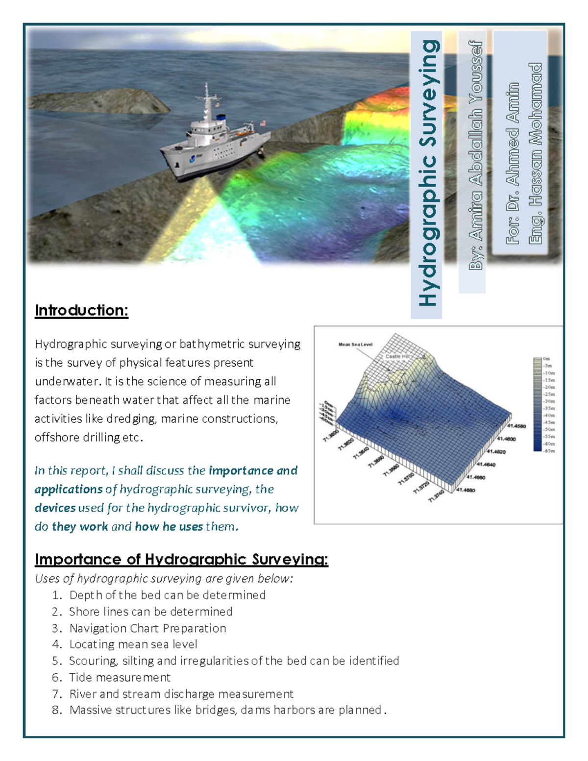 Hydrographic Surveying: Importance, Methods, and Applications - Studocu