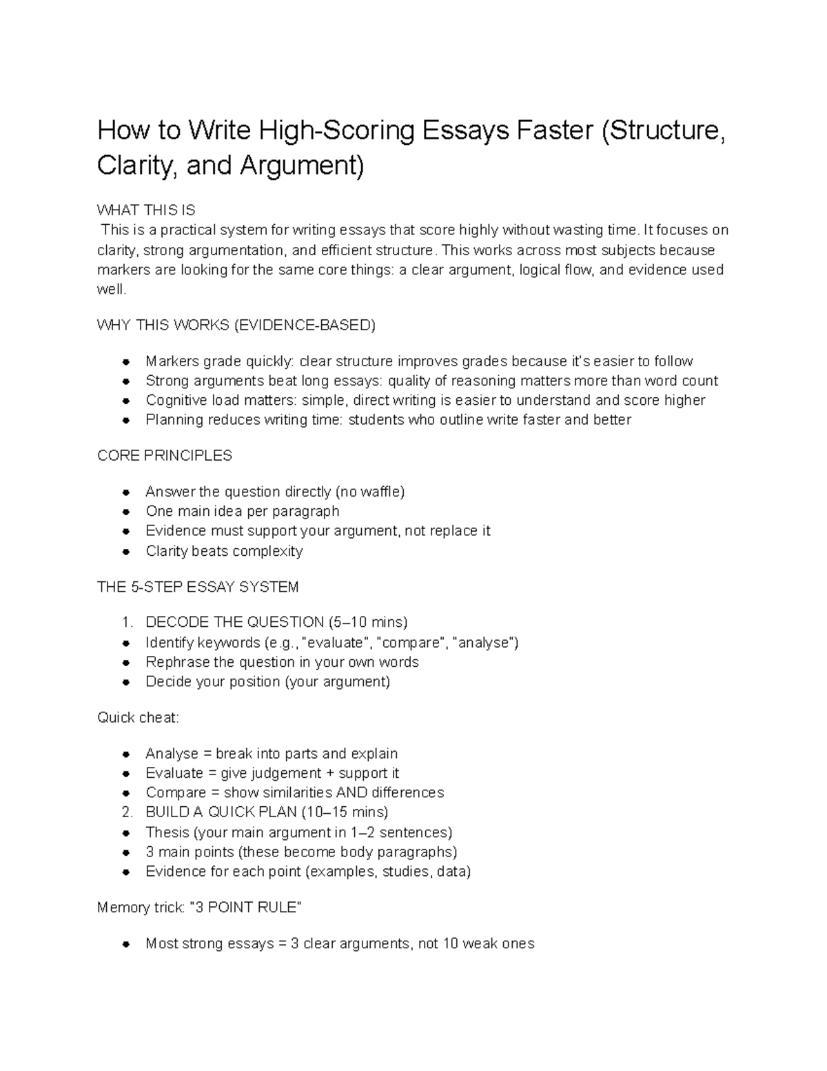 How to Write High-Scoring Essays Faster: Structure & Clarity Guide ...