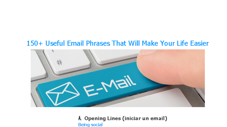 Useful Business Email Phrases: A Guide to Effective Communication - Studocu