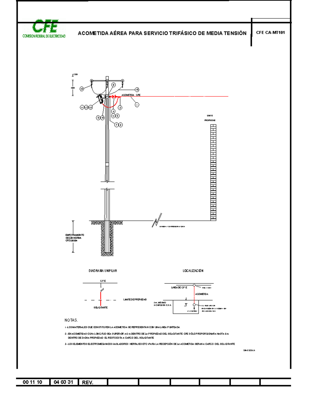 7590.66.59.2.Acometidas en Media Tension - ACOMETIDA AÉREA PARA SERVICIO TRIFÁSICO DE MEDIA ...
