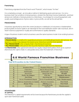 Preparing FOR NEW Franchise Launch - PREPARING FOR NEW FRANCHISE LAUNCH ...