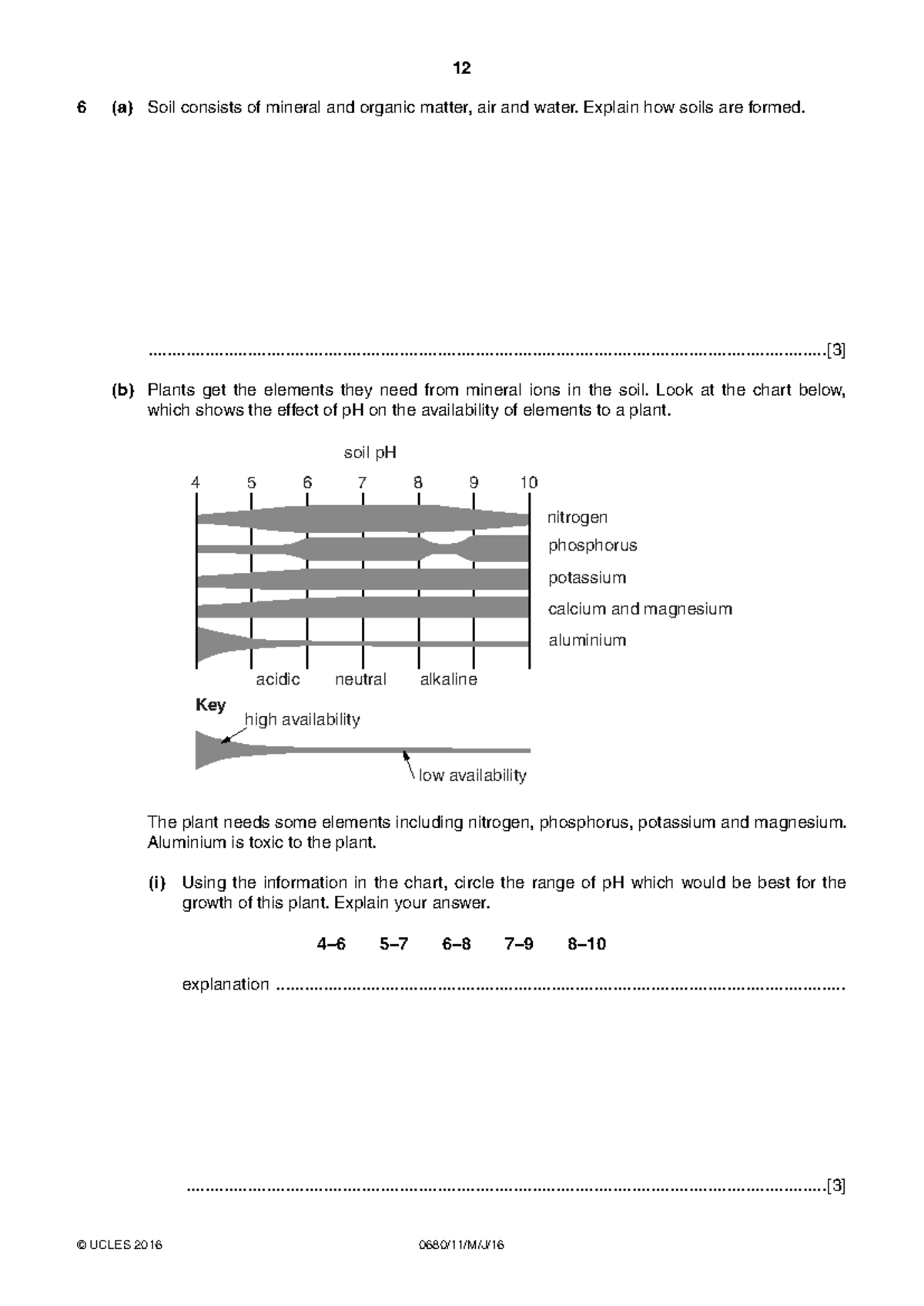 Igcse Environmental Management 0680 Past Paper Chapter 3: Soil Erosion ...