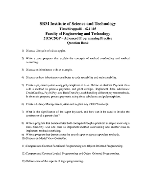WEEK 7 - app tutorial work - WEEK 7 import java.util; class ...