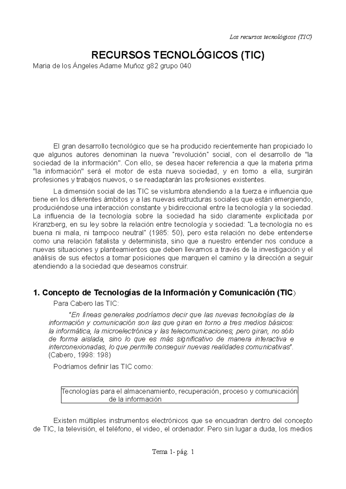 Recursos Tecnológicos (TIC) en Logopedia: Análisis y Aplicaciones - Studocu