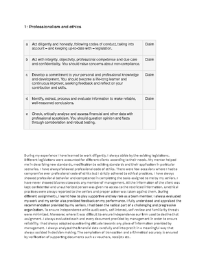 ACCA - per objectives - Ethics and Professionalism - ACCA Performance ...