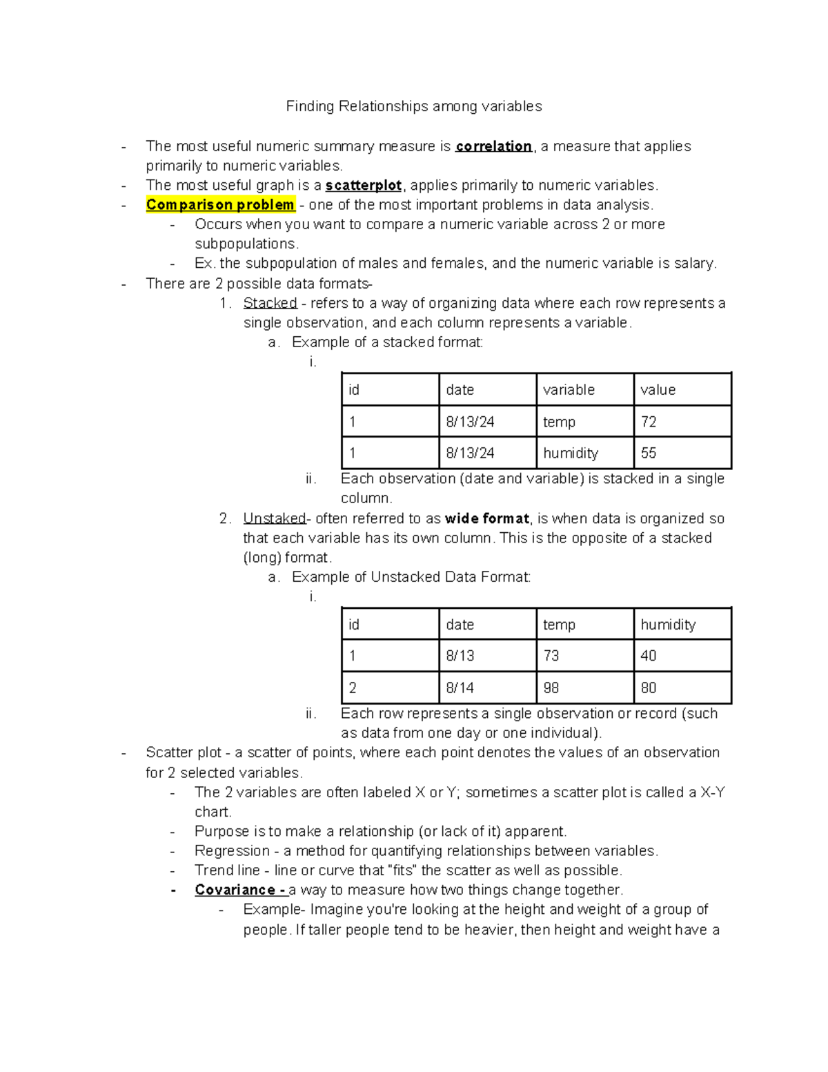 Chapter 3: Exploring Relationships Among Variables in Data Analysis ...