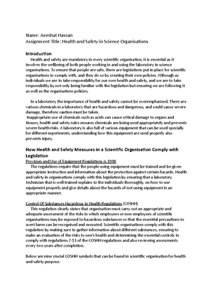 Unit 4 assignment 1 - Unit 4, assignment 1 GSK are a pharmaceutical company which manufacture ...