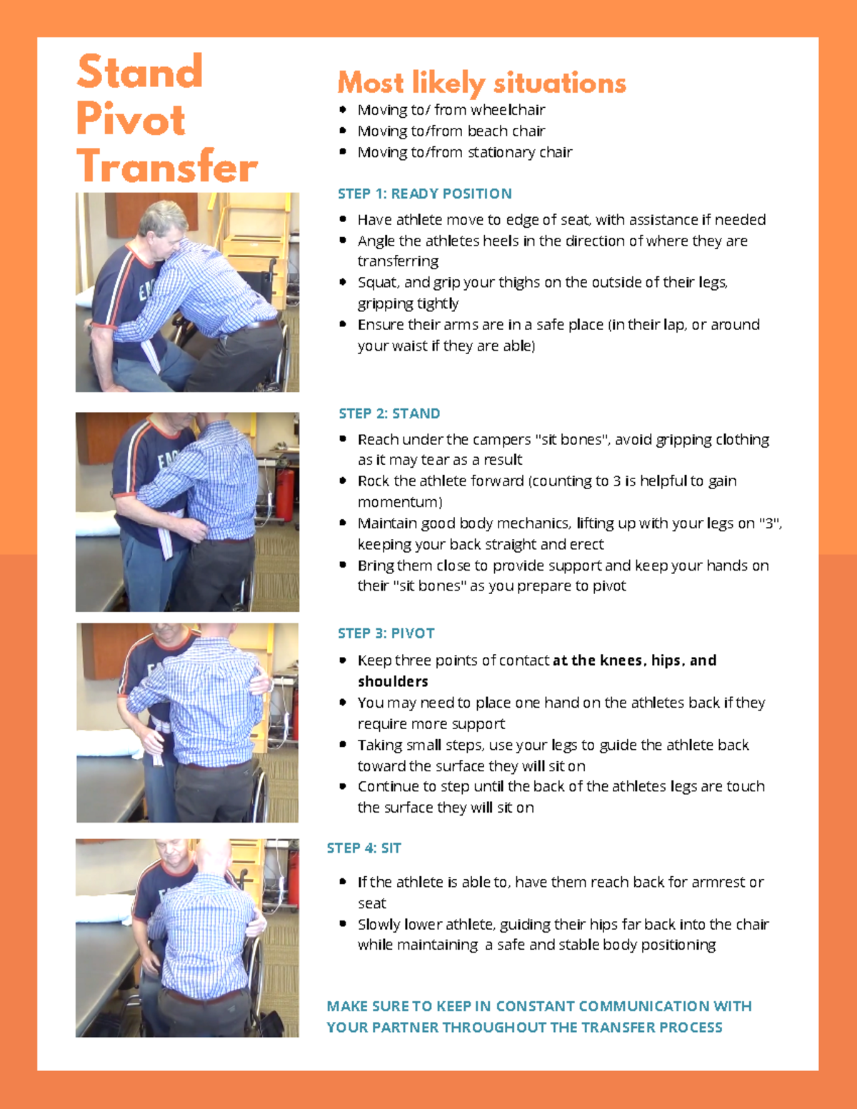 Stand-Pivot-Transfer Techniques for Athletes: A Guide - Studocu