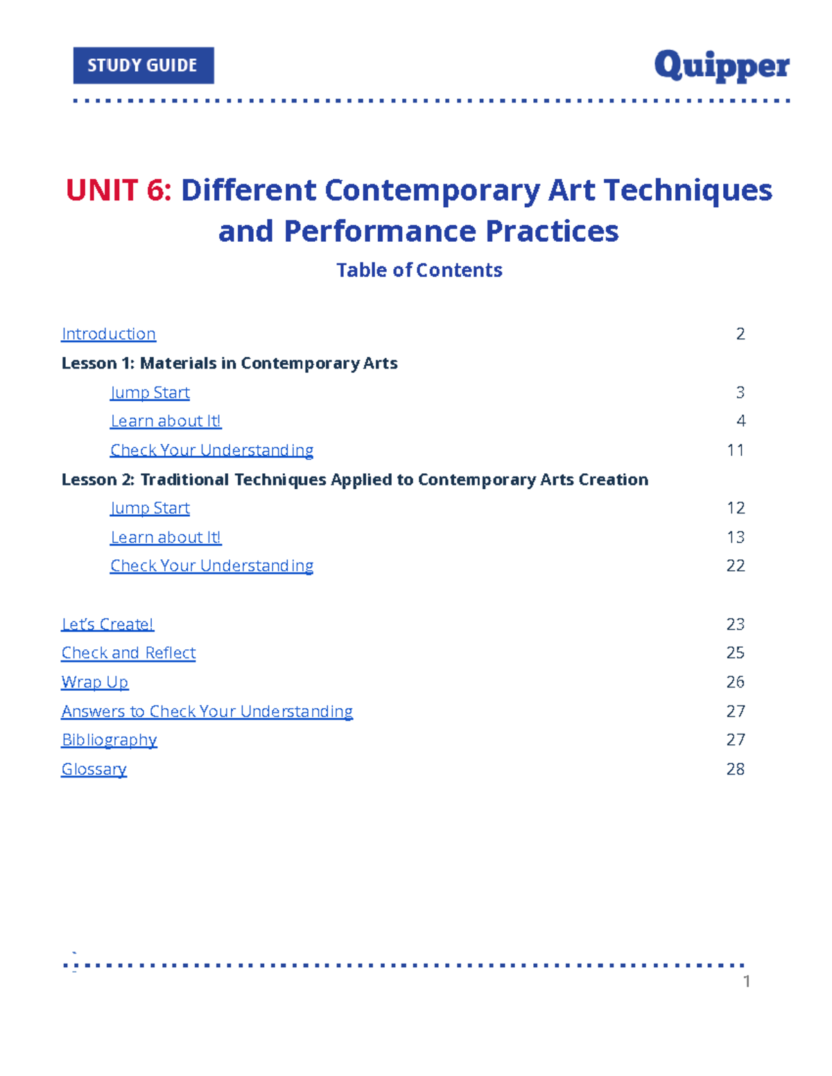 Unit 6: Exploring Contemporary Art Techniques & Performance Practices ...