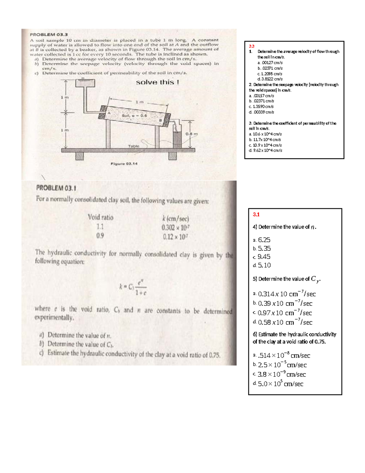Chapter 3 - GEO Soil Flow and Permeability Calculations - Studocu