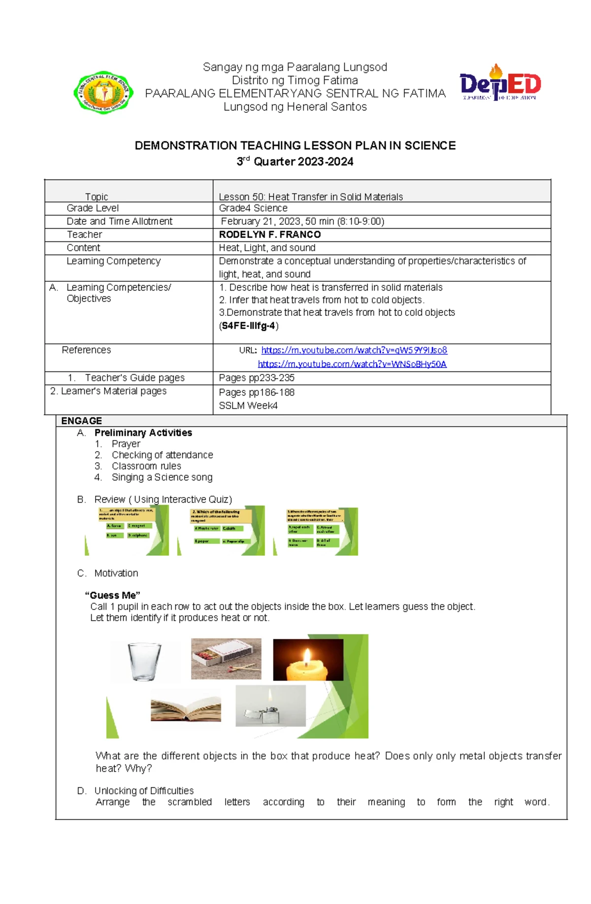 DLP Filipino 2 - Antas ng Pang-uri: Kaantasan at Paggamit - Studocu