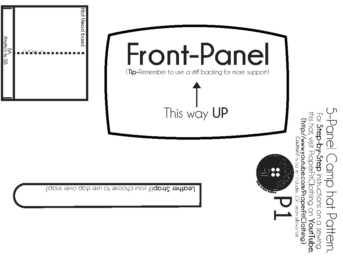BA Sewing Instructions for Camp Hat Pattern - Studocu
