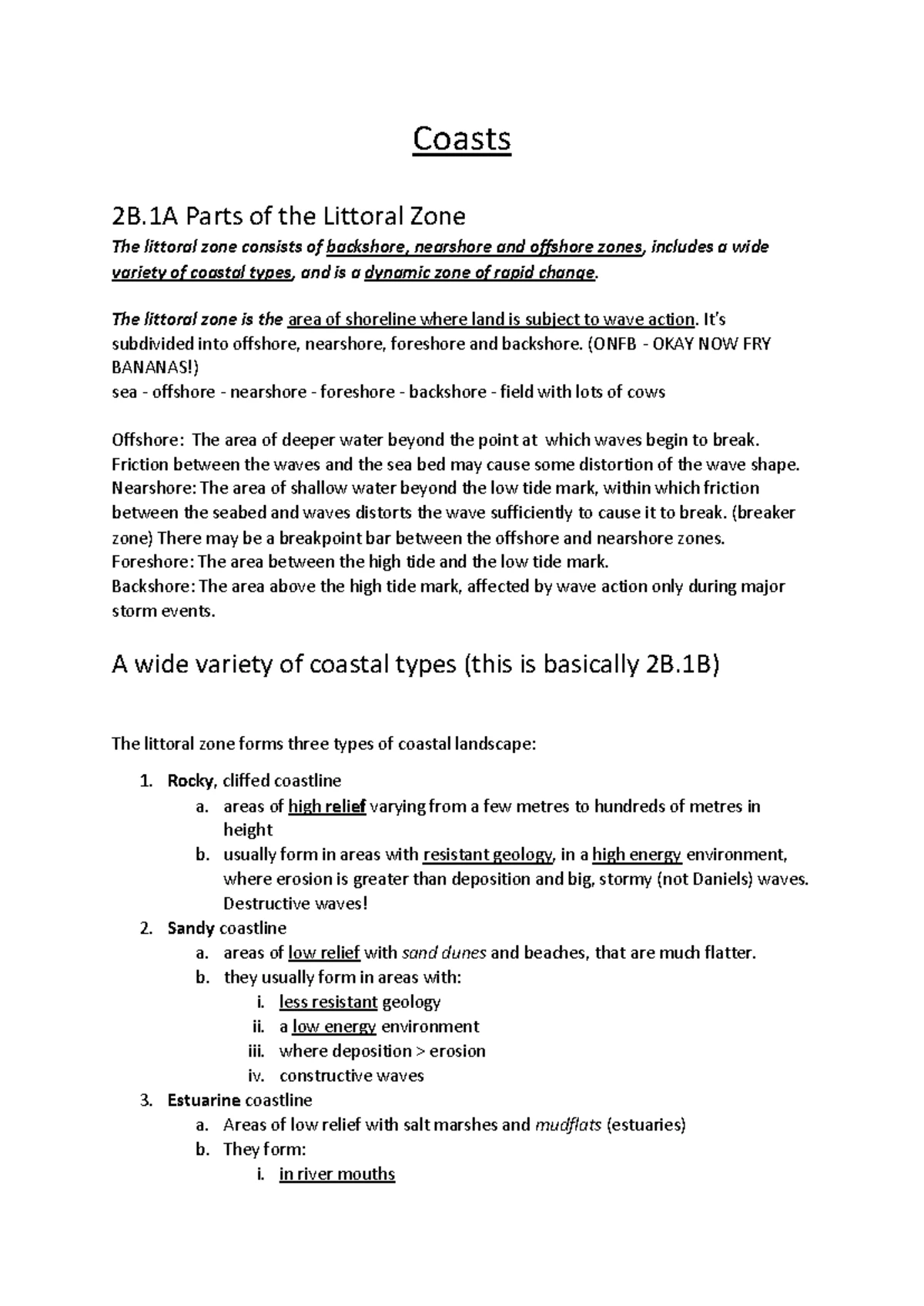 Edexcel A Level Geography Paper 2 Geography Notes - Geography Paper 2 ...