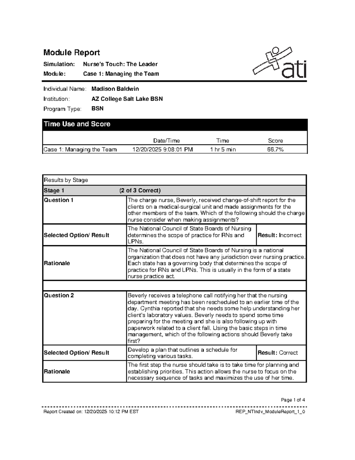 BSN Module Report: Case Study 1 - Team Management Strategies - Studocu