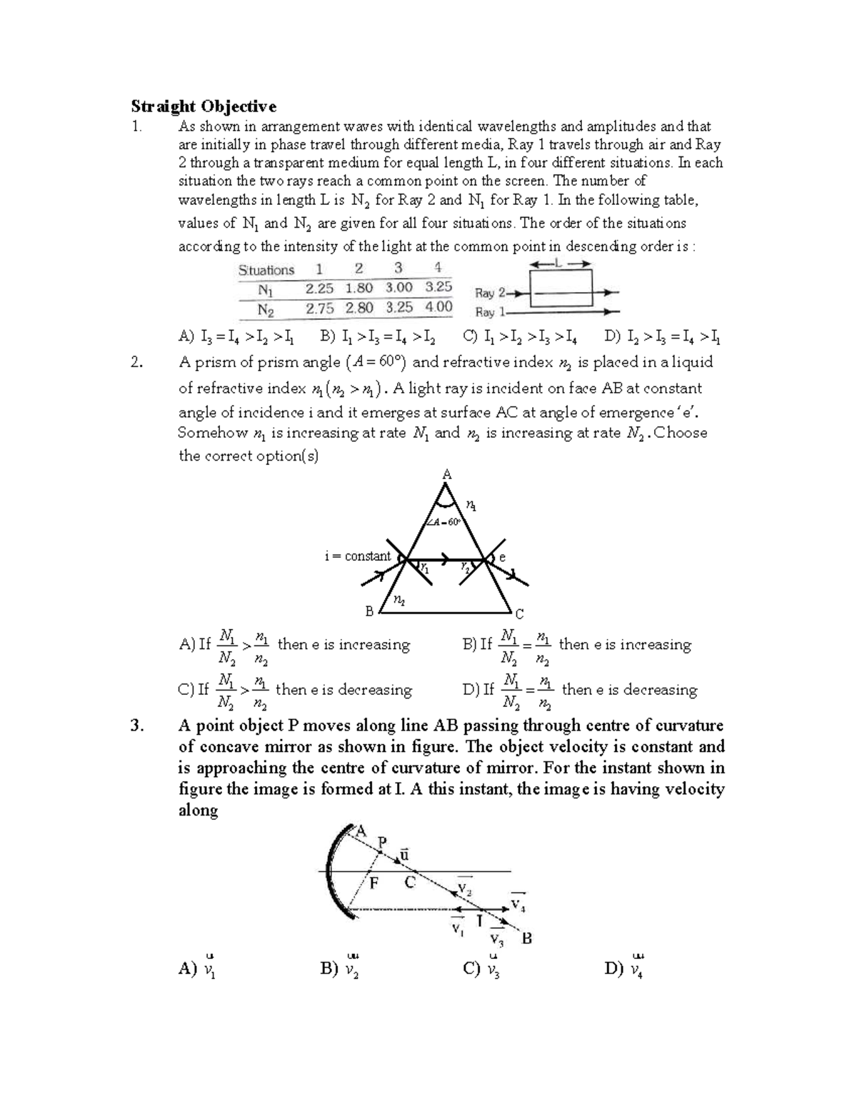 Geometrical Optics Study Guide for PHYS 101: Wave Interference and Refraction - Studocu