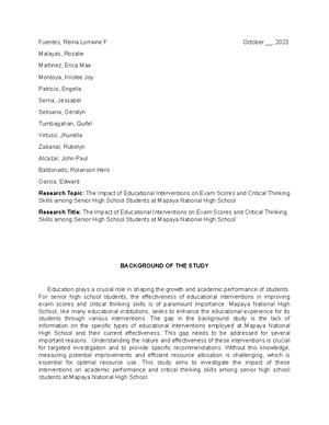 SHS Q3 M1 Filipino-Sining - FILIPINO SA PILING LARANG (SINING AT ...