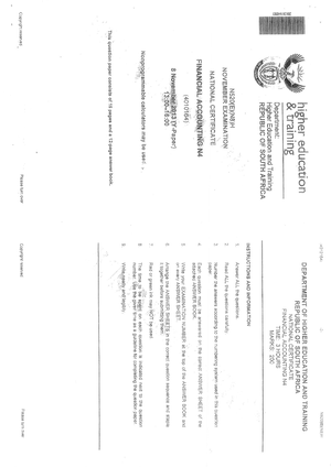 Computerised Financial Systems N4 June 2022 - Studocu