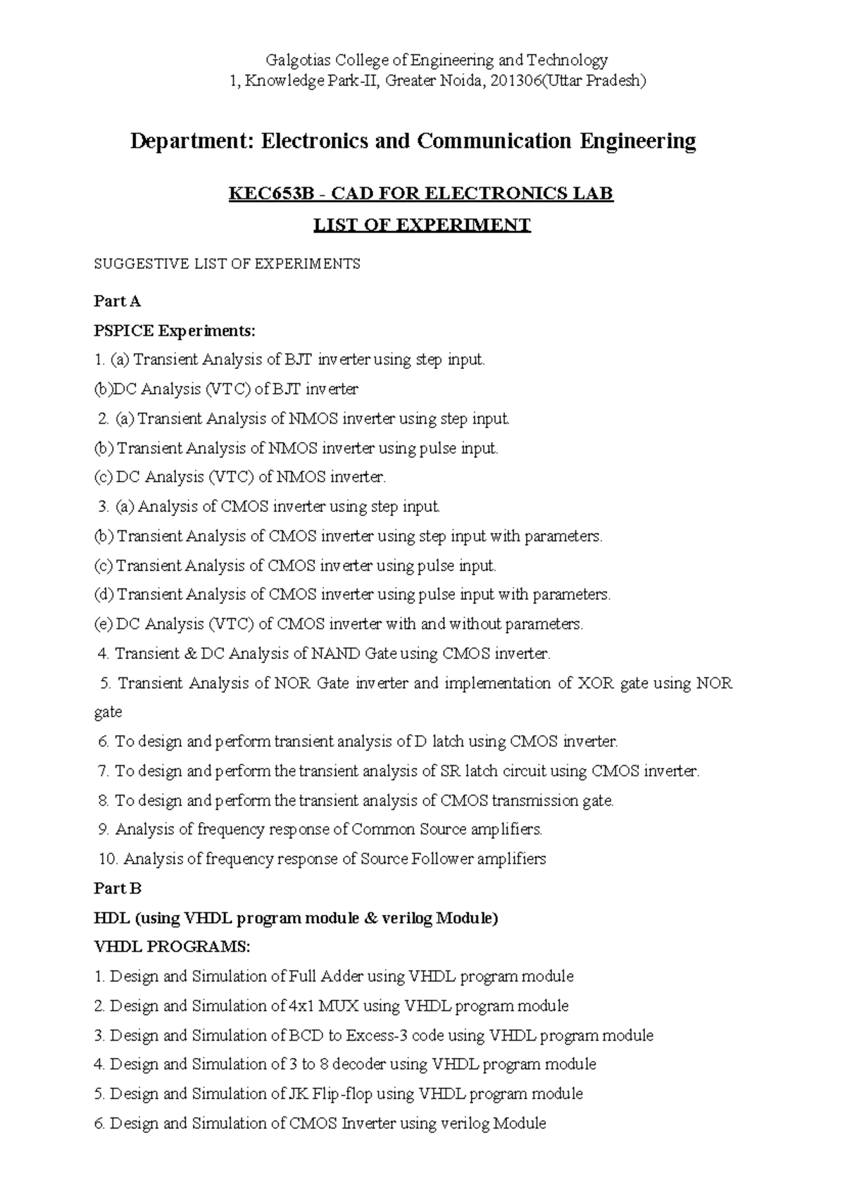 Computer Aided Drafting Lab (CAD 101) - Aided Drafting Techniques - Studocu