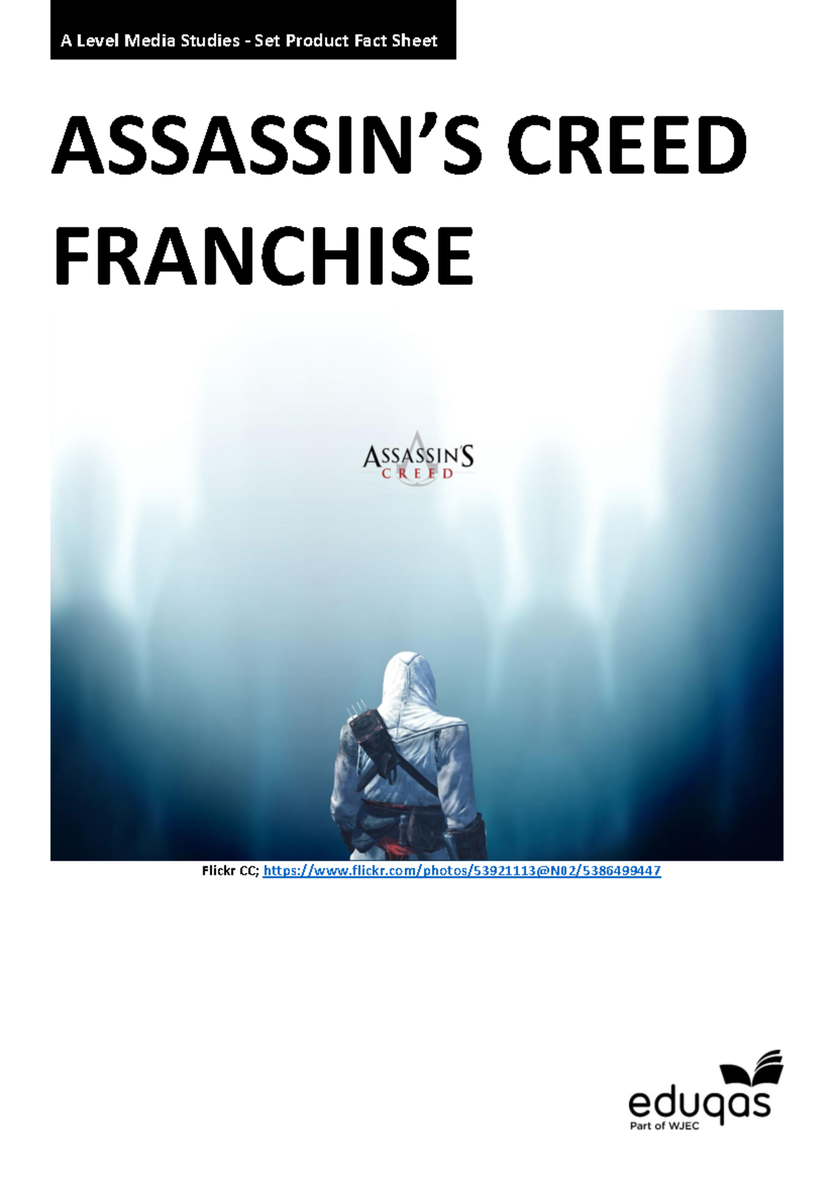 A Level Media Studies - Overview & Analysis of Assassin's Creed ...
