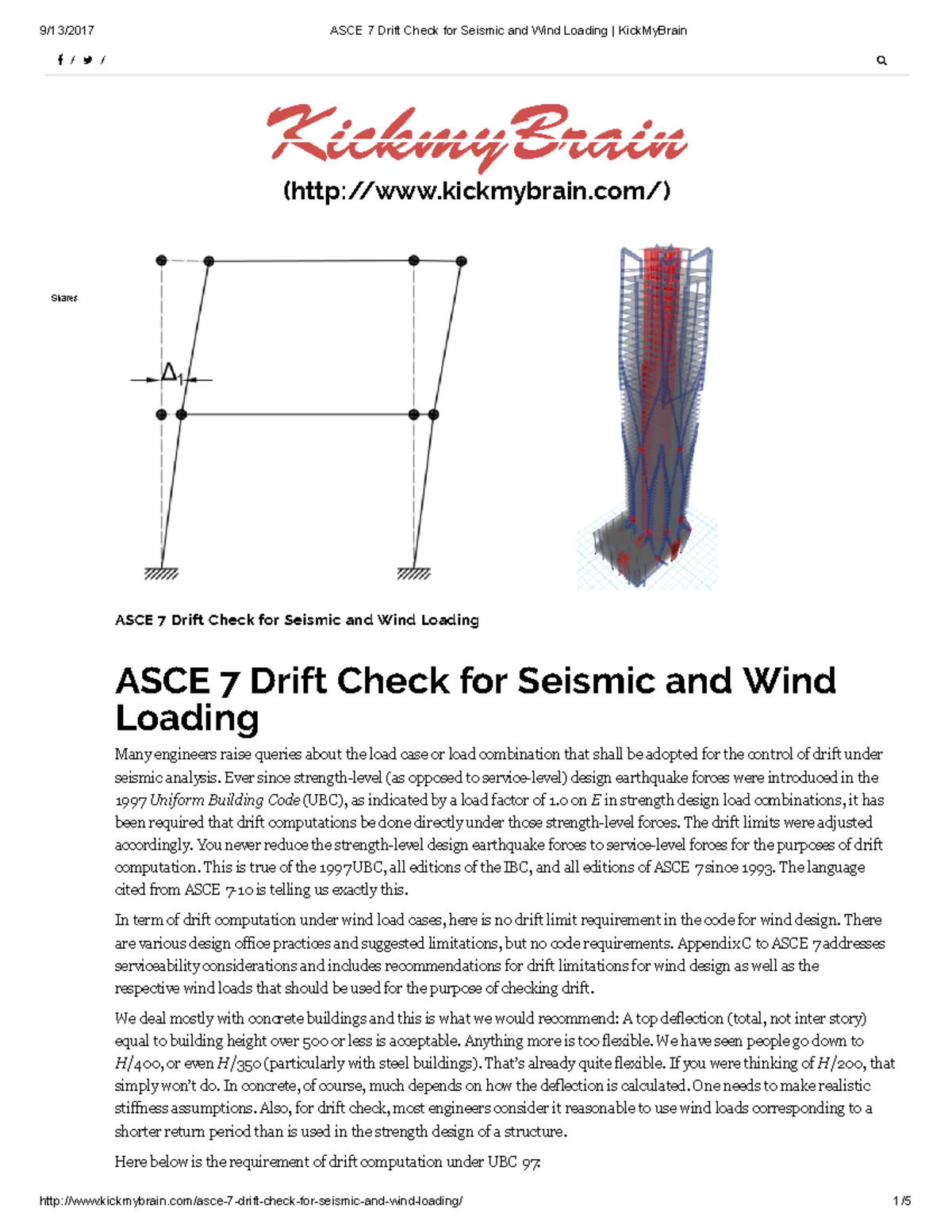 ASCE 7 Drift Check: Seismic & Wind Loading Insights and Guidelines ...