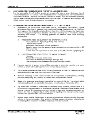 Responsibilities of First Officer on Scene - Andrea Street CJUST230_D07 ...