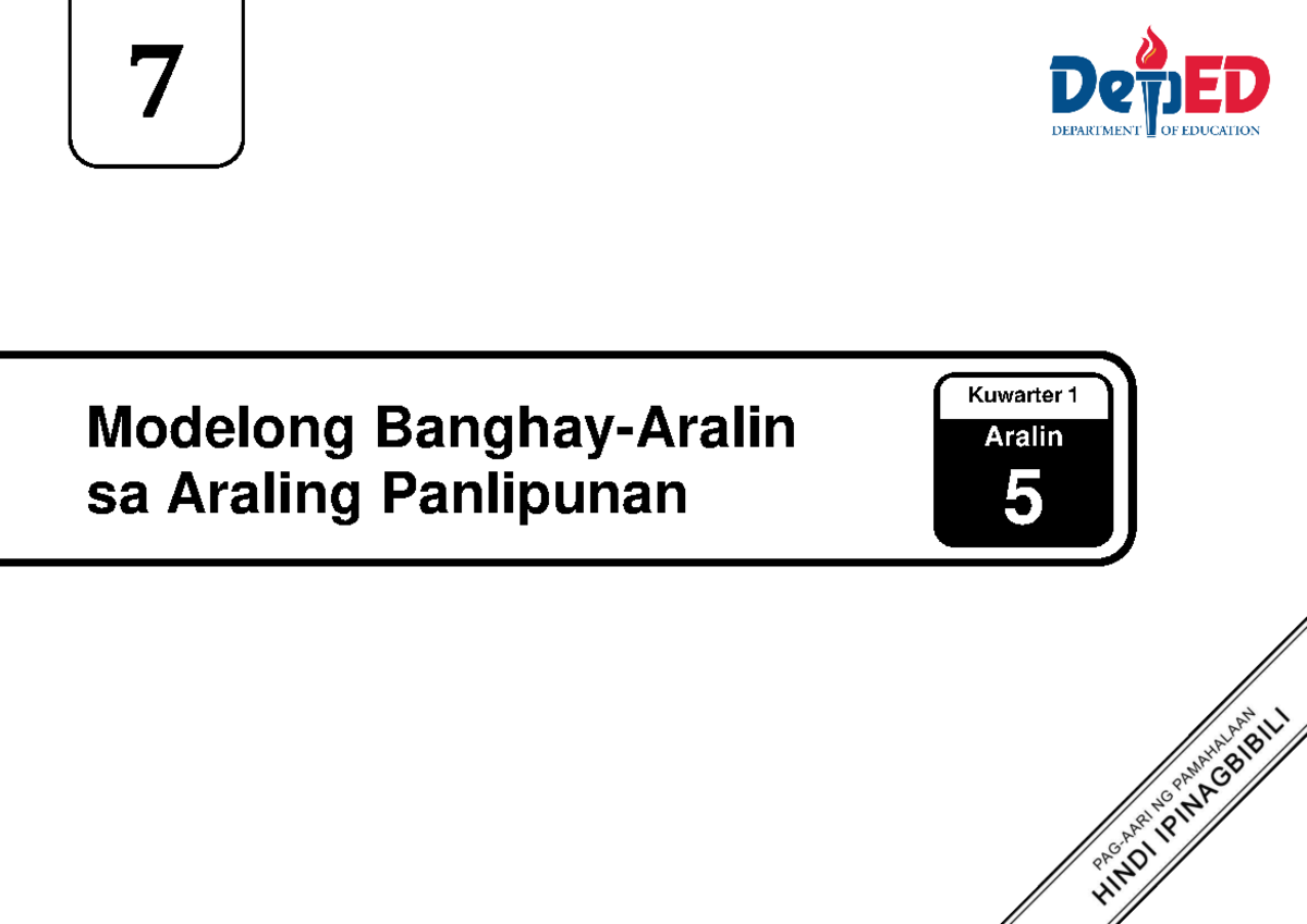 Q1 LE AP 7 Lesson 5 Week 5: Austronesian Migration and Culture - Studocu