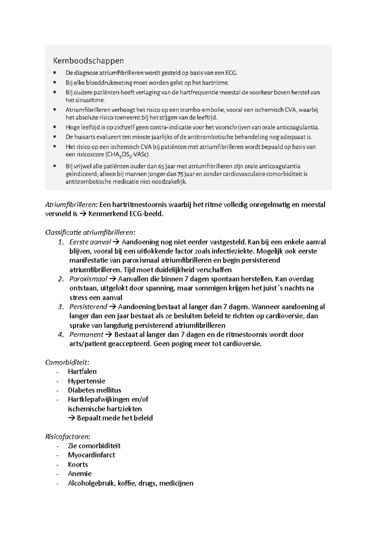 Casus 6: Atriumfibrilleren - Inzicht in Diagnose en Behandeling ...