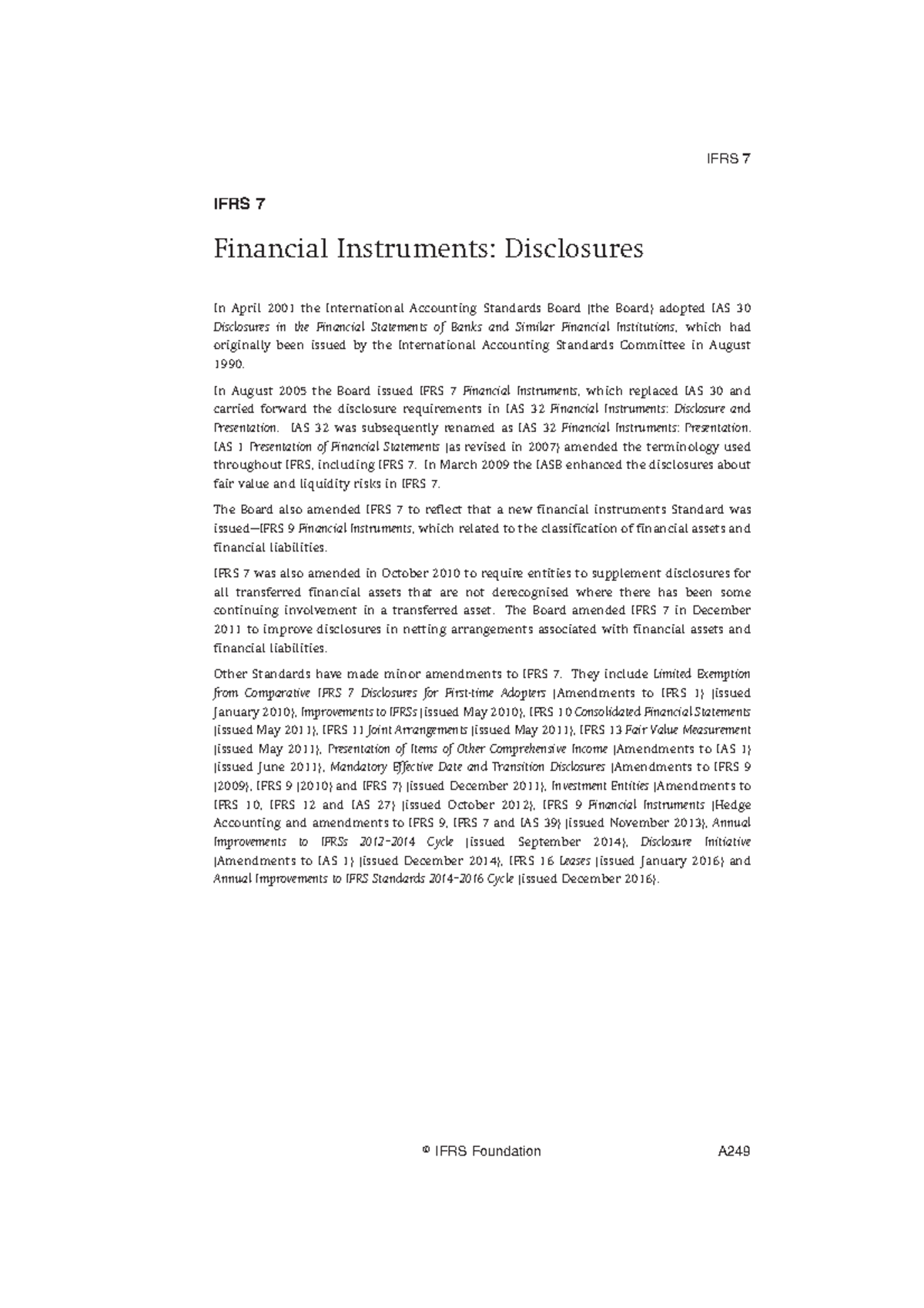 IFRS 7: Comprehensive Guide to Financial Instruments Disclosures - Studocu