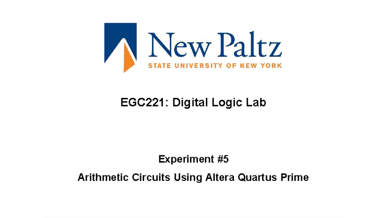 EGC221: Digital Logic Lab Report on Full Adder Circuit Implementation - Studocu